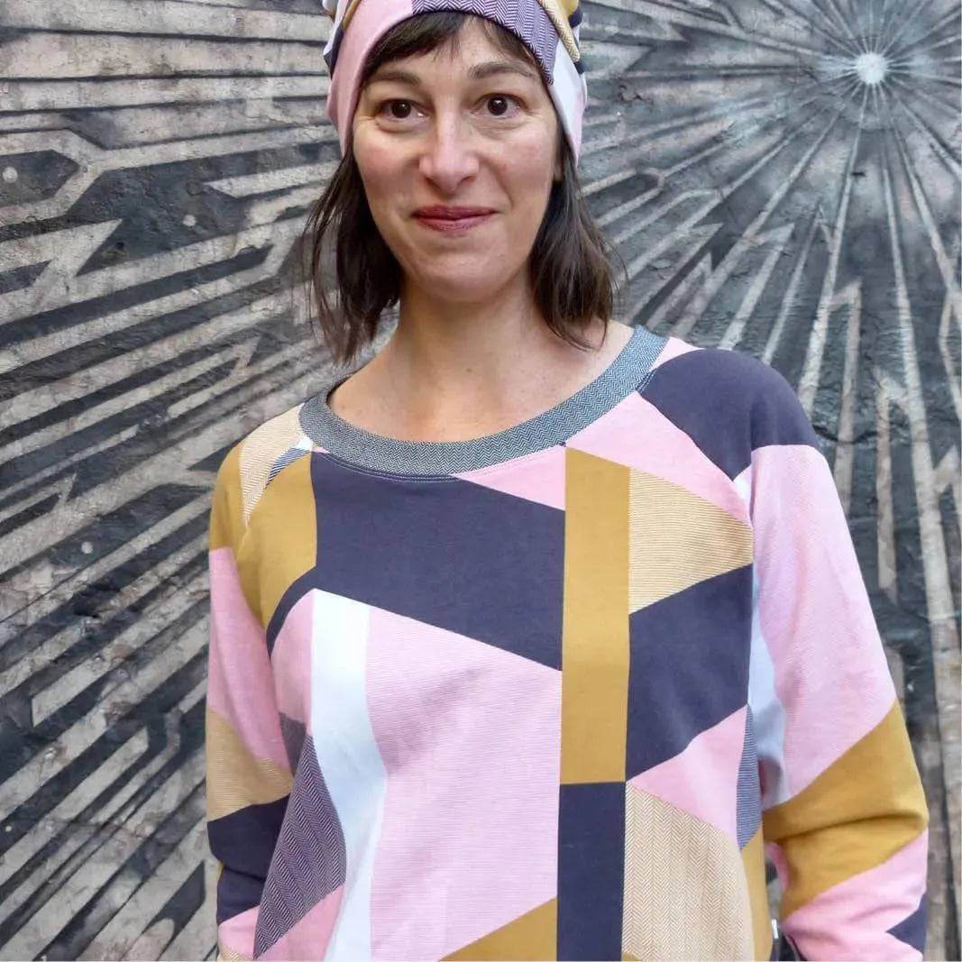 Boxy Raglan sweater sewing pattern | Wardrobe By Me