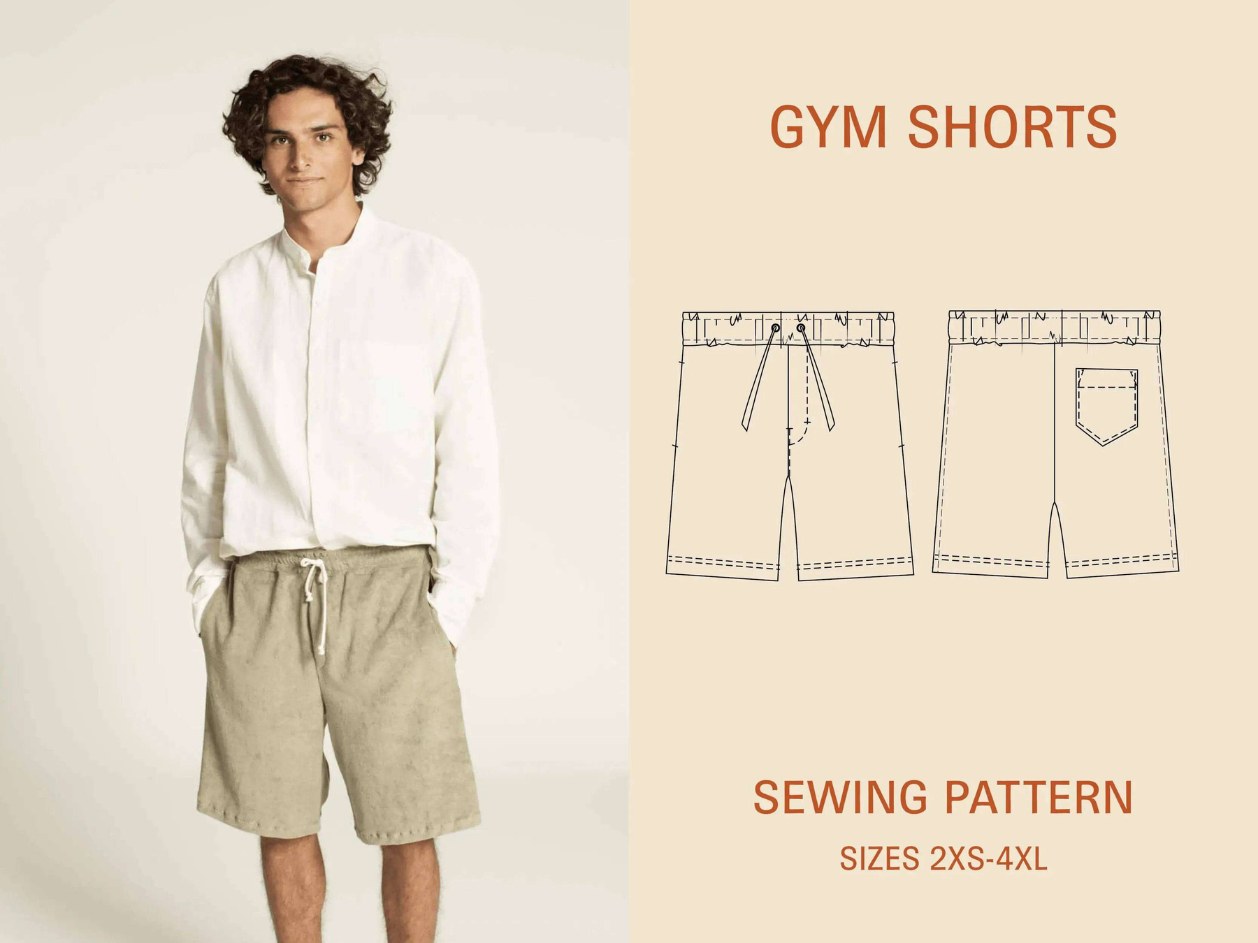 Gym shorts sewing pattern | Wardrobe By Me - We love sewing!